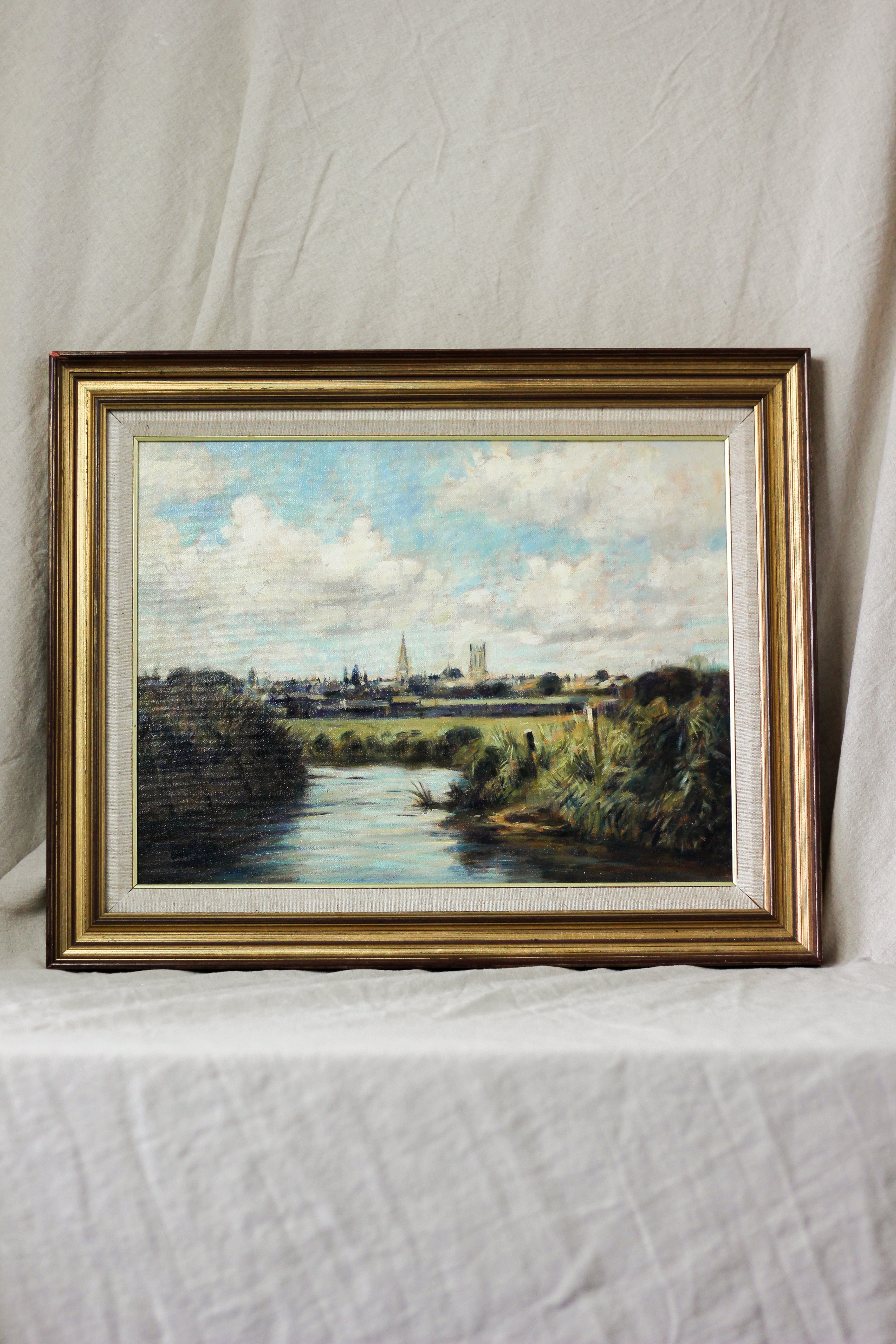 'Dorchester from Coker’s Frome', Oil on Canvas – Saint Dante
